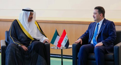 IRAQ’S PRIME MINISTER MEETS THE CROWN PRINCE OF KUWAIT