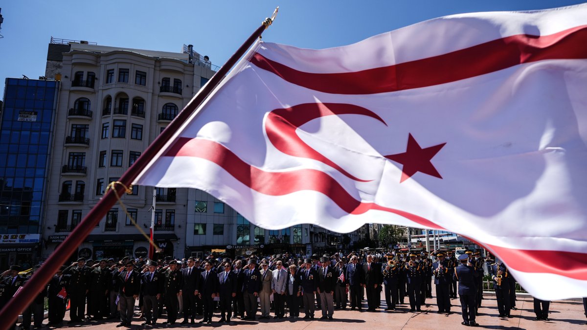 CYPRUS SPLIT, TURKS UNITED ON ANNIVERSARY OF PEACE OPERATION